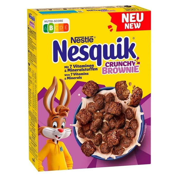 Сухой Готовый Завтрак Nesquik Crunchy Brownie Nestle/Несквик Шоколадные ...