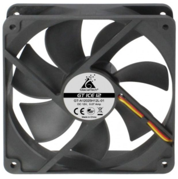 Вентилятор Glacialtech CF-12250HD0AC0001 размер 120x120 мм 3-pin 4-pin ...