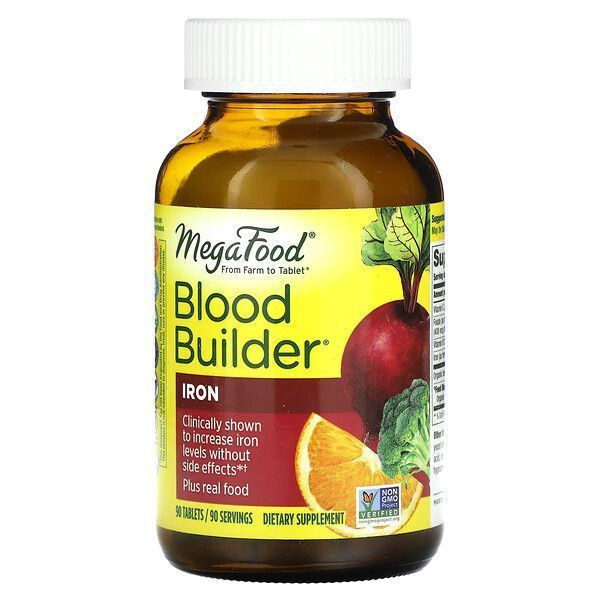 MegaFood, Blood Builder, 90 таблеток купить на OZON по низкой цене ...