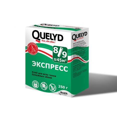 Клей для обоев Quelyd Экспресс, 250 г. - купить по доступной цене в интернет-магазине OZON ...