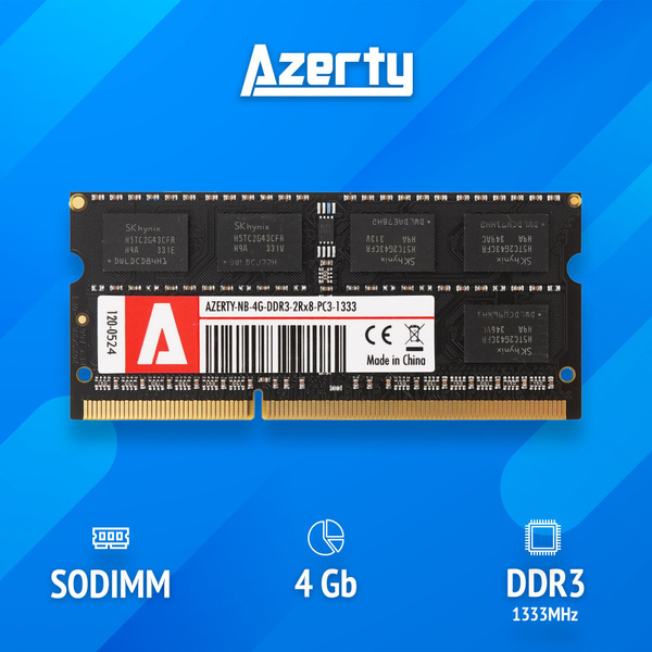 Модуль оперативной памяти Azerty Sodimm 4gb Nb 4g 13334 ГБ 120 0524