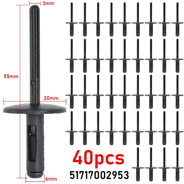 Клипса крепежная автомобильная, 40 шт. купить по выгодной цене в ...