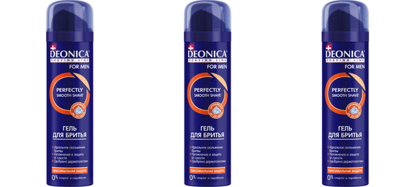 Deonica Гель для бритья Максимальная защита, 200 мл, 3 шт - купить с доставкой по выгодным ценам ...