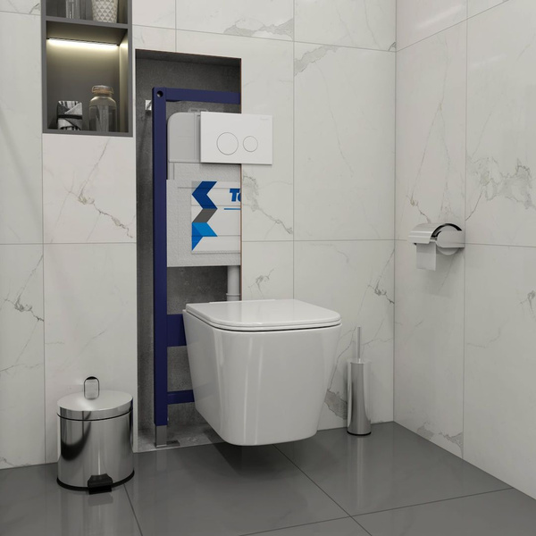 Инсталляция с подвесным унитазом, Teymi, комплект (Инсталляция Aina 45 ...