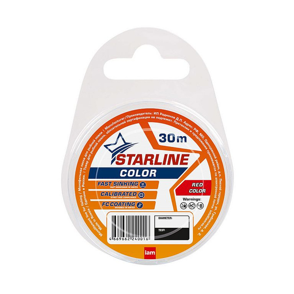 Монофильная леска для рыбалки Iam Монофильная леска Starline Color 30 м ...