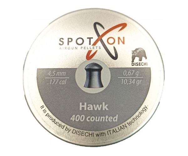 Пули пневматические Spoton Hawk 4,5 мм 0.67 г (400 шт) - купить с ...