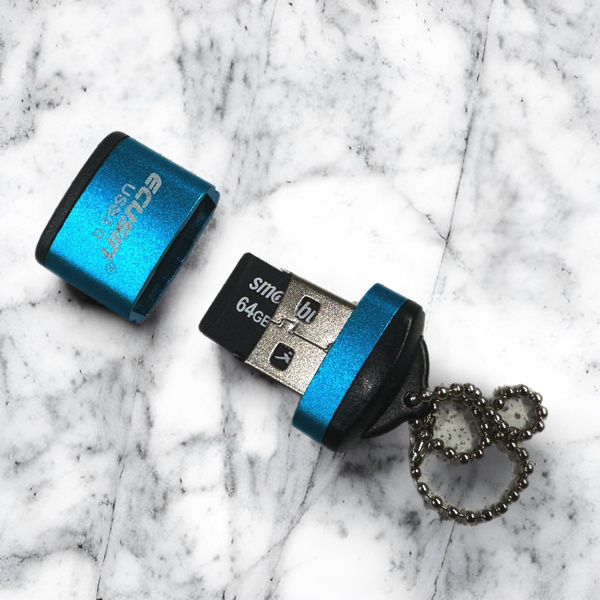 Картридер Usb для чтения карт памяти Micro Sd Tf Ecusin Metal Usb 3 0