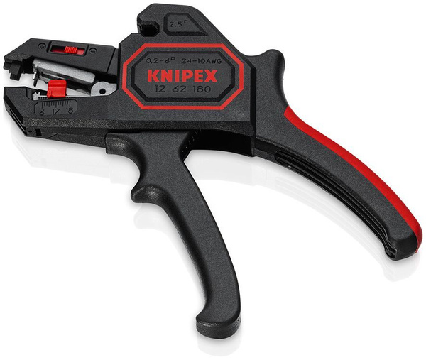 Стриппер KNIPEX автоматический, d 0.2-6 кв.мм AWG 24-10, 195 мм KN ...