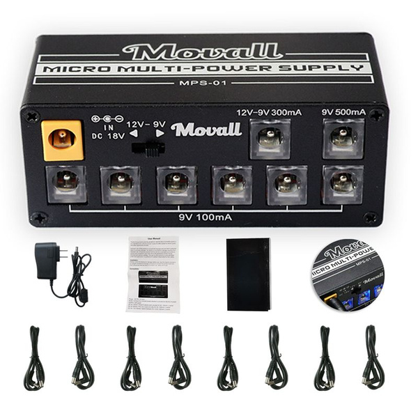 Блок питания для педалей гитарных эффектов Movall MPS-01 Multi-Output ...