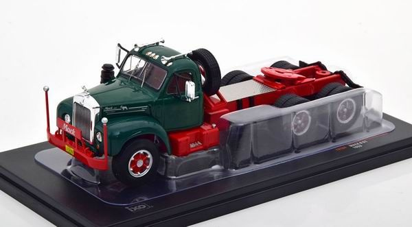 MACK B61 Tractor Truck 3-Assi 1953, green red, масштабная модель ...