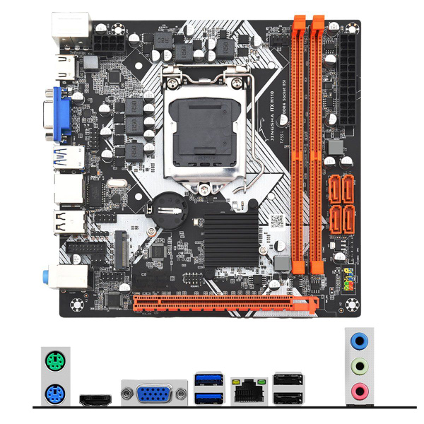 Материнская плата компьютера H110 ITX LGA1151 DDR4 поддерживает ...