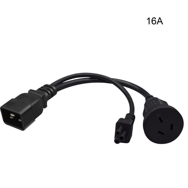 Характеристики 3 контактные вилки Iec320 C20 к Iec320 C5 Au гнездовой адаптер Y образный