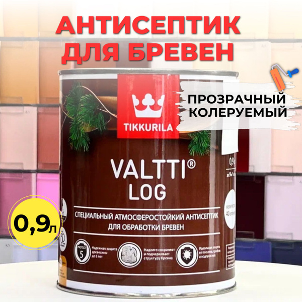 Лак-антисептик Tikkurila, основа Алкидная, работы Наружные - купить по ...