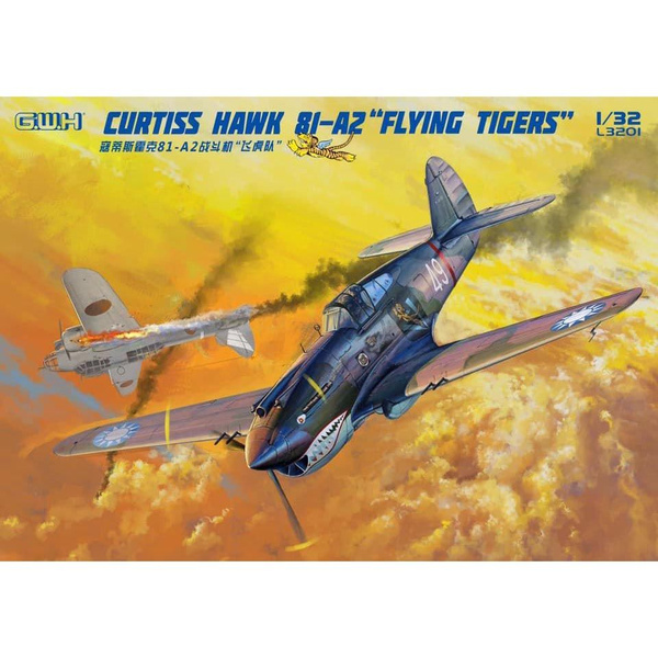 Сборная модель Истребителя Curtiss Hawk 81-A2 "Flying Tigers" 1/32 ...