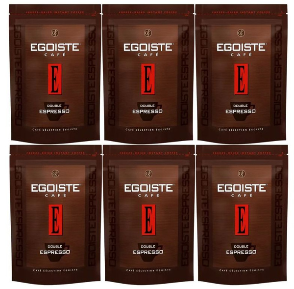 Эгоист кофе растворимый сублимированный, Egoiste Double Espresso,6х70г ...