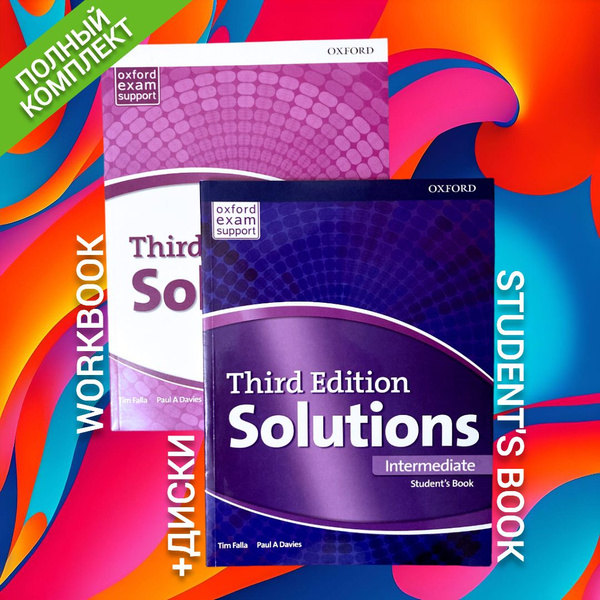Solutions 3 (third) edition. Intermediate. Комплект: Student's book, Workbook, CDs | Falla Tim ...