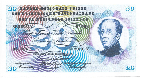 Копия банкноты, Швейцария, 1961 год, 1 шт - купить по выгодной цене в интернет-магазине OZON ...