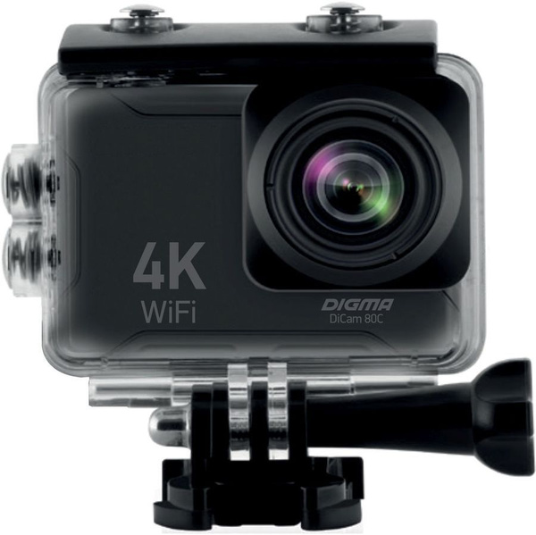 Экшн-камера Digma DiCam 80C черный купить по выгодной цене в интернет ...