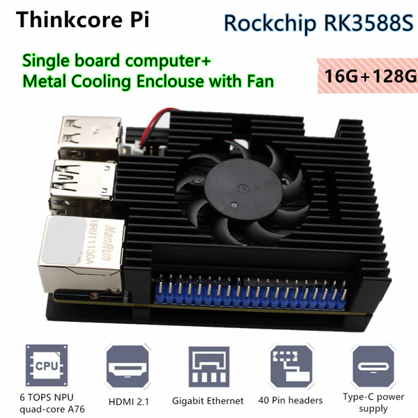 ThinkCore Pi RockChip RK3588S Плата развития Gigabit Network Port 16ГБ 128ГБ EMMC с патронами ...