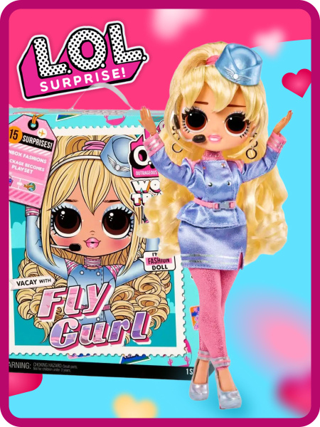 L.O.L. Surprise! Кукла LOL OMG Fly Gurl, 15 сюрпризов - купить с ...