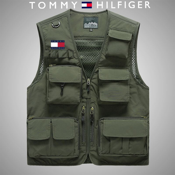 Жилет для рыбалки и охоты, размер 60 (6XL), Весна, цвет зеленый ...