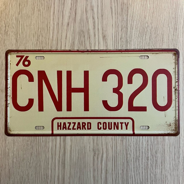 Декоративный номерной знак USA CNH 320 Hazzard county - купить по ...