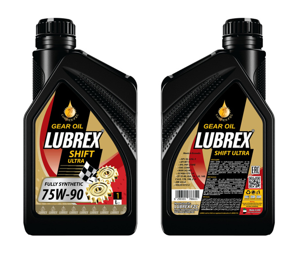 Трансмиссионное масло LUBREX SHIFT ULTRA SAE 75W-90 1L - купить по ...