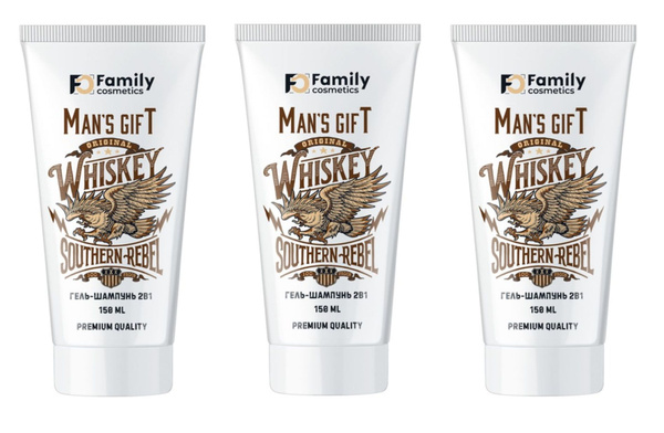 Family Cosmetics Шампунь- гель 2 в 1 Man's Gift, в подарочной упаковке ...
