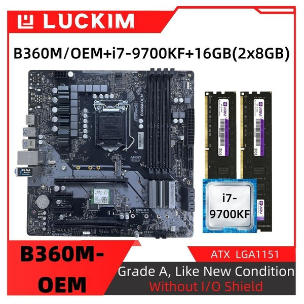 Материнская плата ASRock B360M/OEM+i7-9700KF+16GB(2x8GB) купить по ...