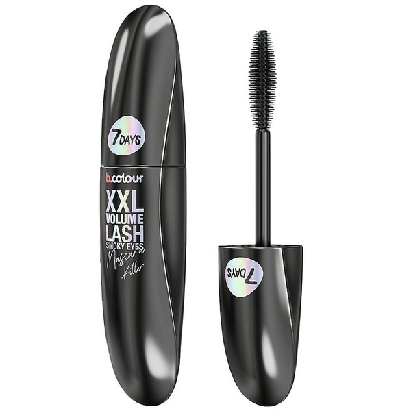 7DAYS Тушь для ресниц цветная с эффектом металлик B.COLOUR 01 Smoky ...