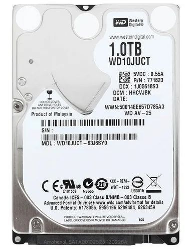 1 ТБ Внутренний жесткий диск Western Digital WD10JUCT (WD10JUCT ...