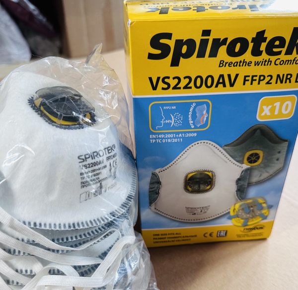 SPIROTEK Респиратор универсальный, FFP2, 10 шт. - купить с доставкой по выгодным ценам в ...
