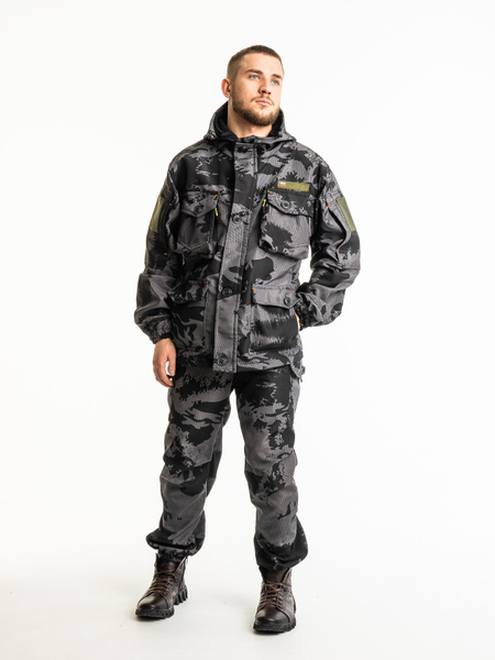 Костюм тактический Тасай, размер 54, 52 (52-54), цвет серый, черный ...