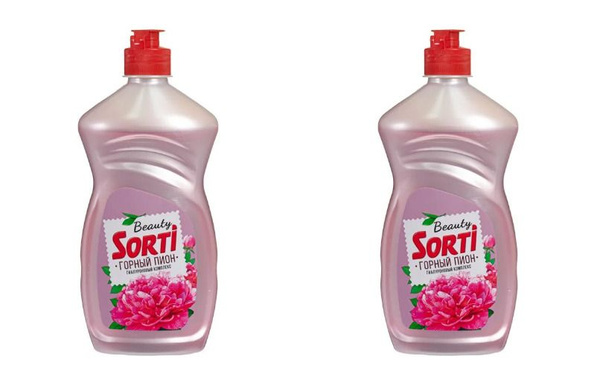 Sorti Средство для мытья посуды Горный Пион, с гиалуроновым комплексом ...
