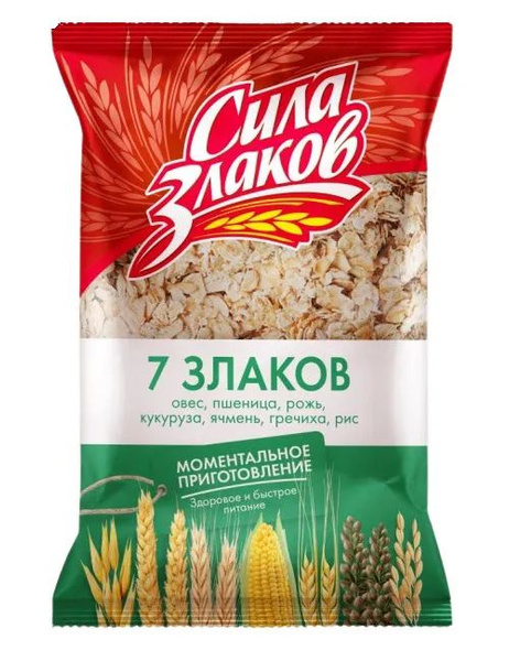 Овсяные хлопья "Сила злаков" 7 злаков 400г*5пак. - купить с доставкой ...