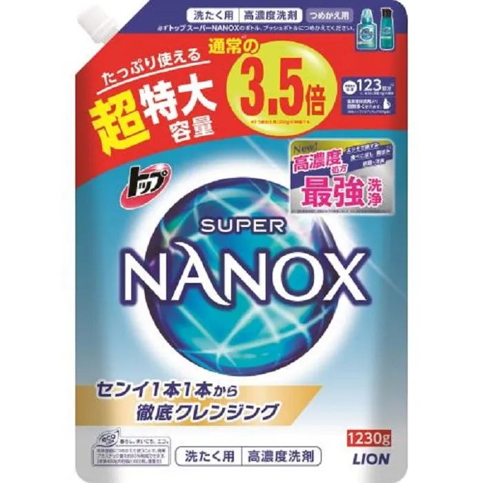 Lion Top Super Nanox Жидкое средство для стирки сильнозагрязненного ...