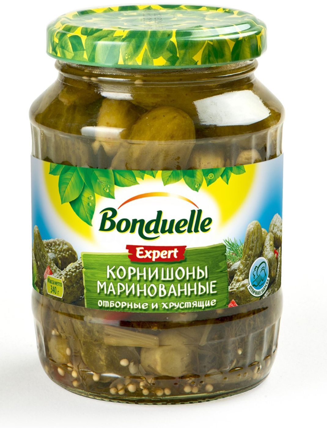 Овощные консервы Bonduelle Огурцы корнишоны мариннованные, 340 г х 6 шт - купить с доставкой по ...