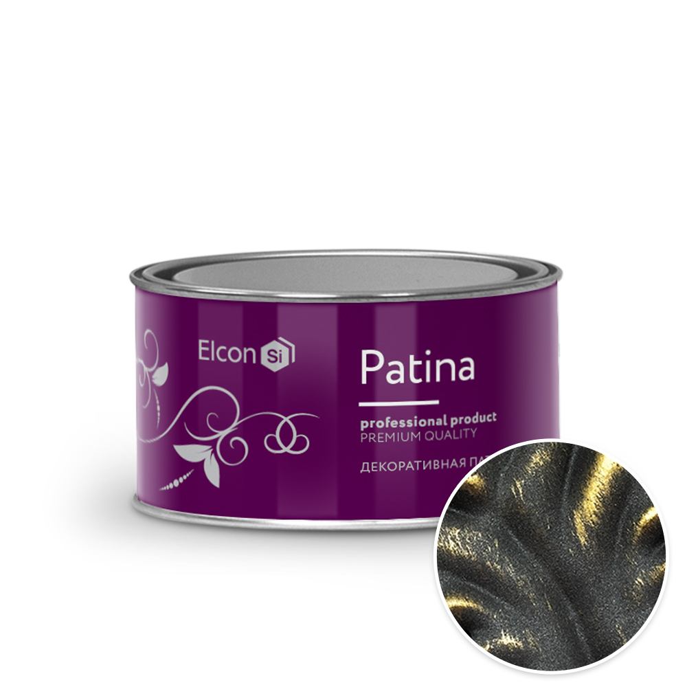 Эмаль, Краска Elcon Patina, декоративная патина, Алкидная, золотой - купить в интернет-магазине ...