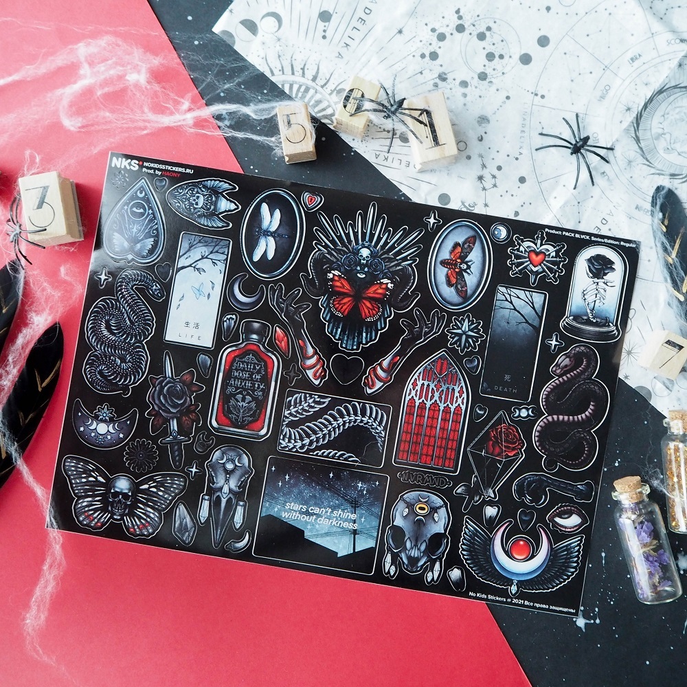 Набор стикеров A4 No kids stickers Pack Blvck — купить в интернет ...