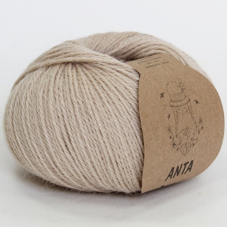 Пряжа Anta Inca Tops цвет 021 беж, 5шт*(150м/50г), 100% альпака ...