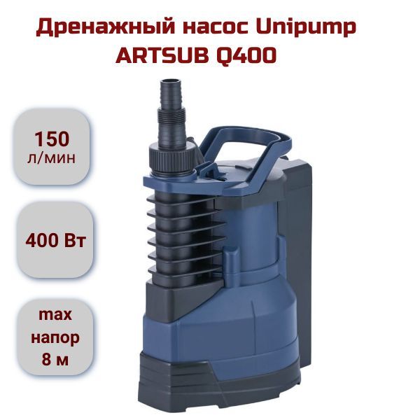 Дренажный насос Unipump ARTSUB Q400 купить на OZON по низкой цене ...