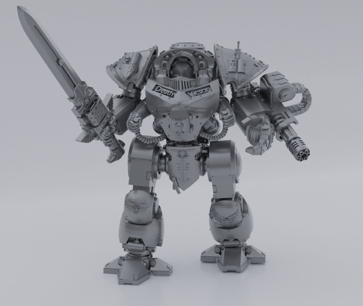 Игровая фигурка Дредноут Grey Knight Nemesis 70 мм (Grey Knight Nemesis ...