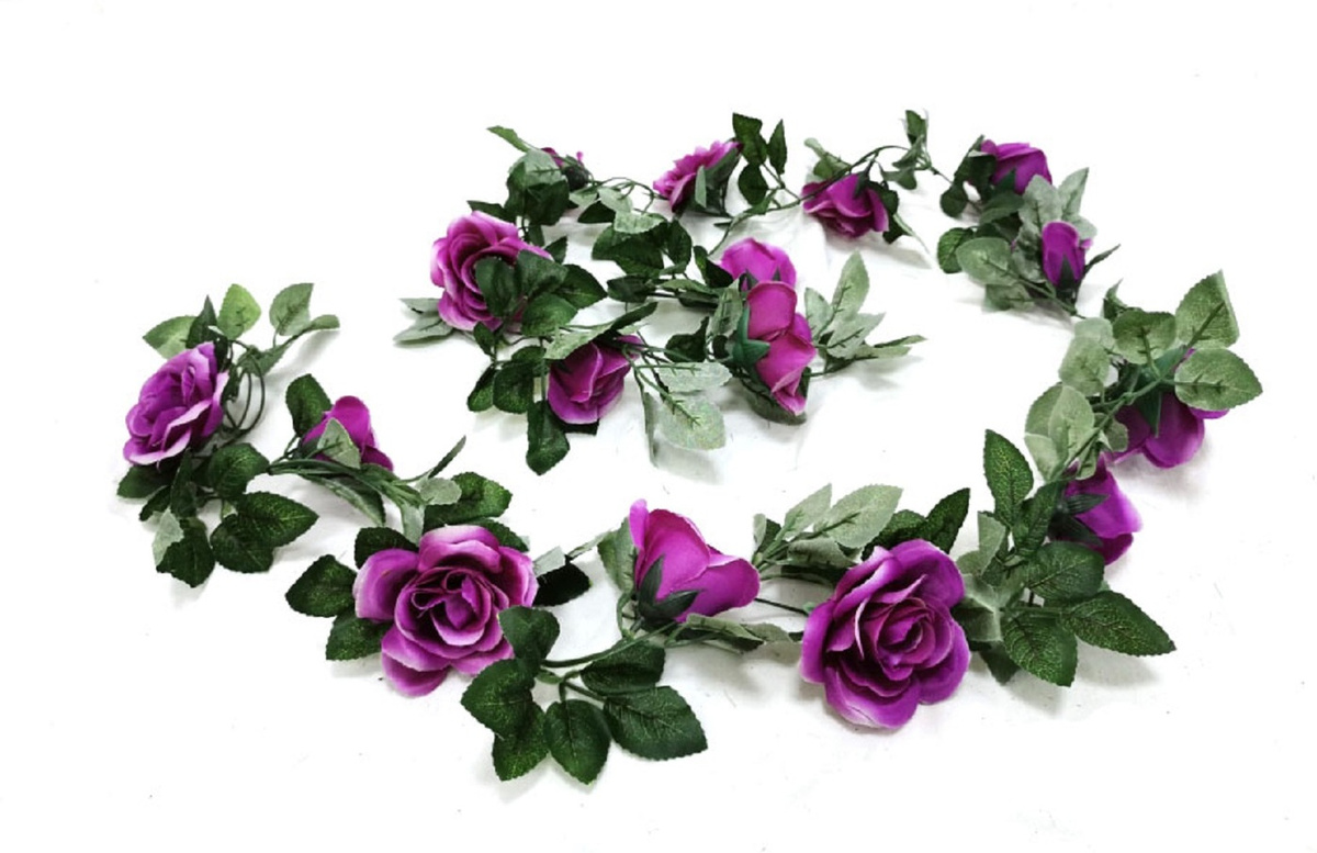 Купить Искусственные цветы лиана с розами по выгодной цене в интернет ...