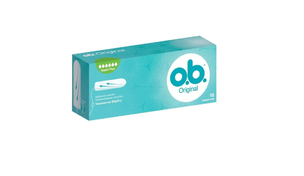 Тампоны O.b. Original Super Plus, 6 капель, 16 шт. — купить в интернет ...