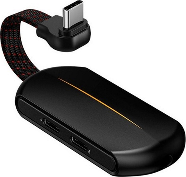 Адаптер-переходник Baseus GAMO 3-in-1 Type-C Male to Dual Type-C + 3.5mm Female Adapter L49 ...