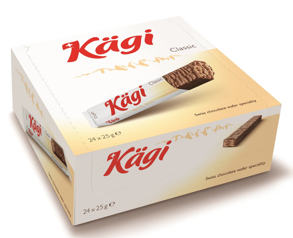Швейцарские Вафли Kagi Classic mini в молочном шоколаде 24 шт по 25 г ...