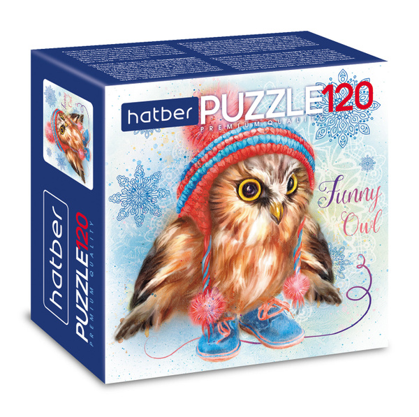 Пазл Hatber 120 элементов Premium 150х150мм Совенок - купить с доставкой по выгодным ценам в ...