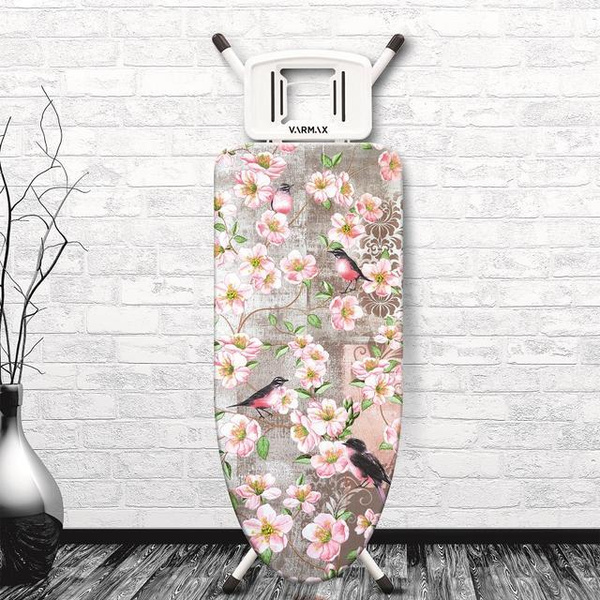 VARMAX Чехол для гладильной доски "Flowers", подкладка: войлок, 135 см ...