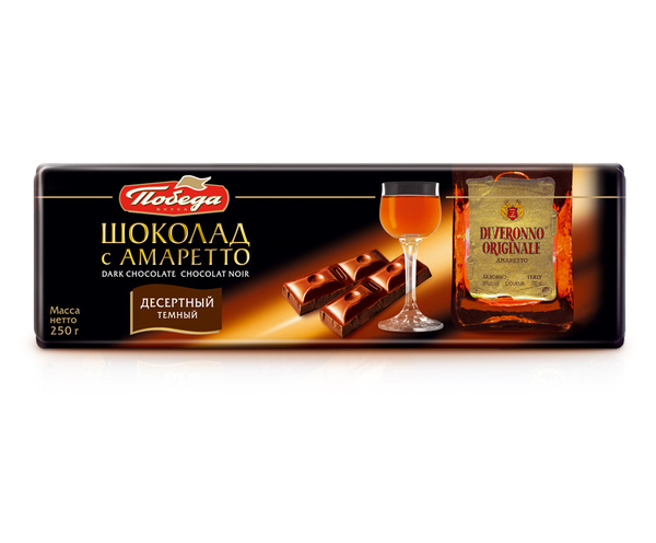 Шоколад Победа вкуса Десертный с Амаретто, 250 г - купить с доставкой ...