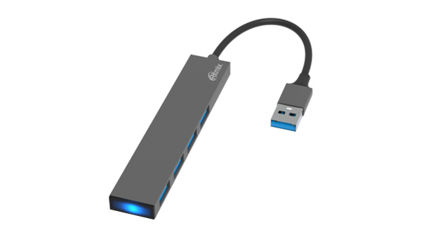 Характеристики USB-HUB RITMIX CR-4404, серый подробное описание товара ...